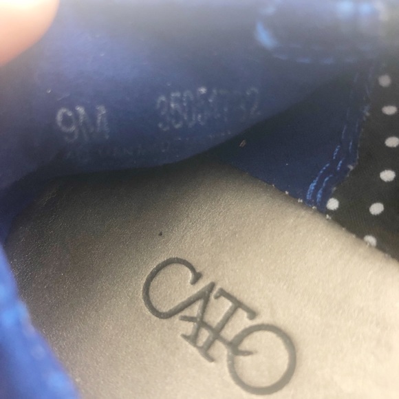 Cato | Shoes | Cato Blue Suede 9m Romantic Chic Flat Shoes | Poshmark